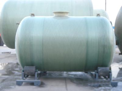 China FRP Horizontal Water Tank 400 Gallon Filament Winding for Water Treatment for sale