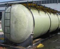 China FRP Horizontal Beer Storage Tank 1400mm 2m3 for Food Brewing Industry for sale