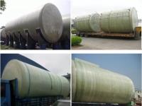 China FRP Horizontal Beer Storage Tank 1400mm 2m3 for Food Brewing Industry for sale