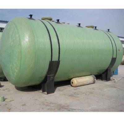 China Filament Winding FRP Horizontal Storage Tank 1400x1860mm for Food Brewing Softened Water for sale