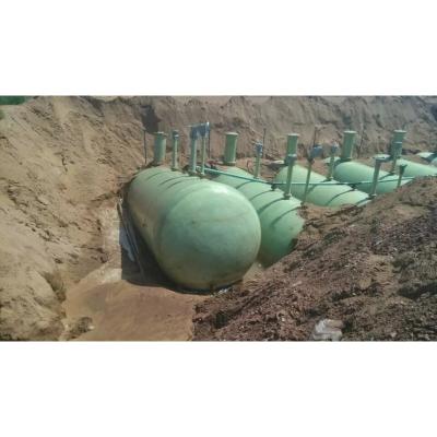 China Harmless Treatment Water FRP Horizontal Tank Durable Easy Installation for sale