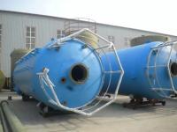 China 1400mm Green FRP Horizontal Tank 1200 Gallon For Finely Processed Underground Storage for sale