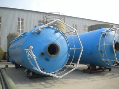 China 1400mm Green FRP Horizontal Tank 1200 Gallon For Finely Processed Underground Storage for sale