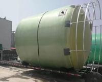China Cylindrical Durable FRP Horizontal Tank Filament Winding Water Reservoir for sale