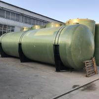 China 1600mm x 2750mm FRP Horizontal Tank 1300 Gallon Wastewater Treatment Durable for sale