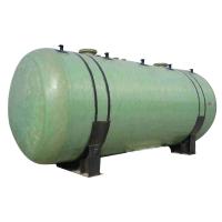 China Cross Wound Cylindrical FRP Chemical Storage Tank Horizontal 1-100 Cubic Meters for sale