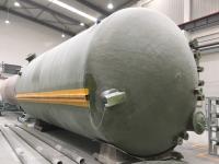 China Horizontal FRP Chemical Mixer Tank 4250mm 8m3 Storage Container for sale