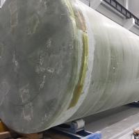 China Horizontal FRP Chemical Mixer Tank 4250mm 8m3 Storage Container for sale