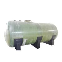 China FRP Horizontal Storage Tank 2600 Gallon Cross Wound Chemical Production Line for sale