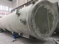 China 1600mm Antiseptic FRP Water Treatment Tank Cross Wound Cylindrical 11m3 for sale
