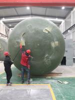 China 1600mm Antiseptic FRP Water Treatment Tank Cross Wound Cylindrical 11m3 for sale