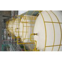 China 2000mm x 3520mm Horizontal FRP Softener Water Tank Cylindrical Cross Wound for sale