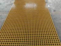 China Mesh Molded Yellow Frp Grp Grating Textile Dyeing Anti Slip 38mm for sale