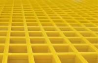 China Flat Gritted Molded FRP Floor Grating Orange For Electronics Industry for sale