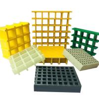 China Red Mesh FRP Floor Grating Customized Metal Smelting Grp Panels for sale