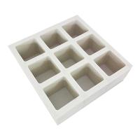 China 50*50mm Transportation FRP Floor Grating Black Grp Moulded for sale