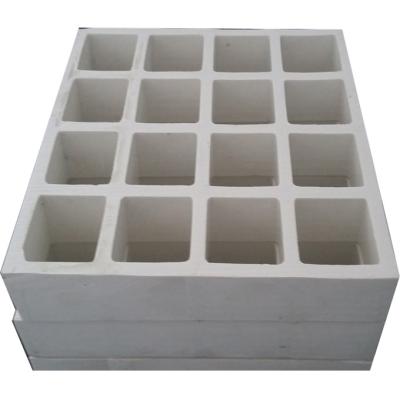 China Molded FRP Floor Grating 38x38mm Mesh Anti Slip Fiberglass Panel for Pulp and Paper Industry for sale