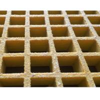 China 3660mm Shipbuilding Fiber Glass Grating GRP Moulded Anti Slip 38x38mm Mesh for sale