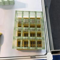 China Groove Surface Civil Architecture FRP Floor Grating Green Floor Mesh for sale