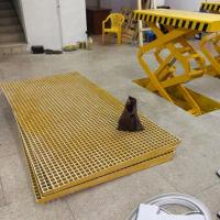 China 38x38mm Red FRP Grating Walkway Smooth Surface Fiberglass Floor for Civil Architecture for sale