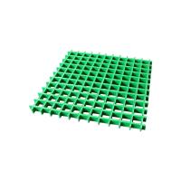 China 38x38mm Red FRP Grating Walkway Smooth Surface Fiberglass Floor for Civil Architecture for sale