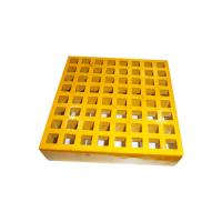 China 38x38mm Red FRP Grating Walkway Smooth Surface Fiberglass Floor for Civil Architecture for sale