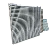 China Molded FRP Grating 38x38mm Mesh Antiseptic Resin Fiberglass Panel for Pulp Paper for sale