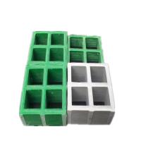 China 38x38mm FRP Grating Green High Strength Mesh Flooring for Metal Smelting for sale