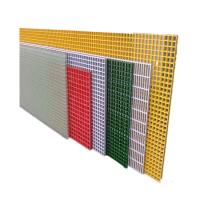 China Anti Corrosion GRP Fiberglass Plastic Grating Mesh 38x38mm Molded Antiseptic Panel for sale