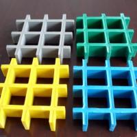 China 38*38mm Food Processing  FRP Floor Grating Yellow Grp Flooring Panels for sale