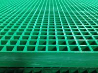 China 38*38mm Food Processing  FRP Floor Grating Yellow Grp Flooring Panels for sale
