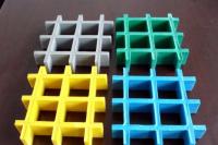 China Antiseptic FRP Grating 38x38mm Fiberglass Mesh Flooring Panels for Textile Dyeing for sale
