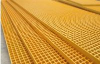 China Antiseptic FRP Grating 38x38mm Fiberglass Mesh Flooring Panels for Textile Dyeing for sale