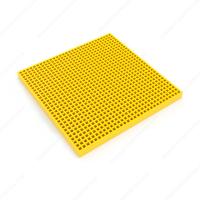 China FRP Molded Antiseptic Grating 38x38mm Mesh for Petrochemical Floor Platform for sale