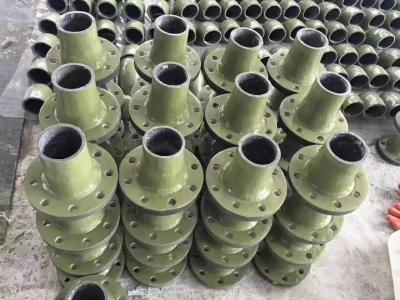 China Three Way Flange FRP Elbow Pipe Fitting Four Ventilation Valve Connector for sale