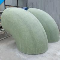 China FRP GRP Pipe Fittings Flange Joint Corrosion Resistant Custom Size 100C for sale