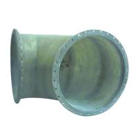 China FRP GRP Pipe Fittings Flange Joint Corrosion Resistant Custom Size 100C for sale