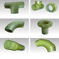China Butt Joint Molded FRP Pipe Flanges Elbow Bend GRP Pipes Fiberglass Fit Flange 2 Inch for sale
