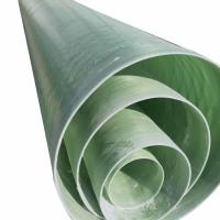 China High Strength Smooth FRP Round Tube GRP Green Hollow Plastic Fence Post 3m for sale