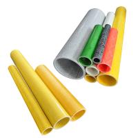 China FRP Round Tube 50mm Pultruded Fiberglass Pipe Lightweight Non Leaching for Garden for sale