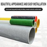 China FRP Round Tube 50mm Pultruded Fiberglass Pipe Lightweight Non Leaching for Garden for sale