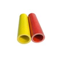 China 30mm Pultruded Fiberglass Tube FRP GRP Yellow Large Diameter 1m-100m Length for sale