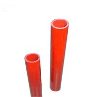 China 100mm Colorful Hollow Fiberglass Tube High Strength FRP Plastic Round Tube for Fence for sale