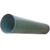 China 1.25mm Corrosion Resistant FRP Round Tube Black Fiberglass Cross Wound Pipe for sale