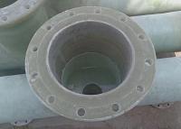China FRP Pipe Fittings Flanged Tank Connector GRP Elbow Tee Molded Custom Size for sale