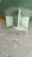 China FRP Pipe Fittings Wall Floor Flange GRP Tee Tank Fittings Custom Size for sale