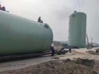 China FRP Filament Winding Sulfuric Acid Storage Tank 2100 Gallon High Strength Watertight for sale