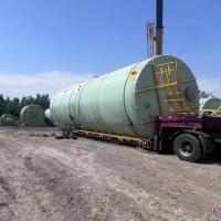 China 2600 Gallon FRP Chemical Storage Tank Custom Colors 1800x4080mm Filament Winding for sale