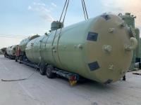 China 2600 Gallon FRP Chemical Storage Tank Custom Colors 1800x4080mm Filament Winding for sale
