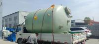 China White Fiberglass Chemical Storage Tank 1800mm x 4080mm FRP Ammonia Mixer for sale